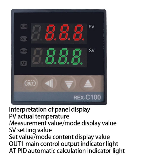 KIT CONTRÔLEUR DE température REX C100 PID avec capteur SSR et thermocouple EUR 29,14 - PicClick FR