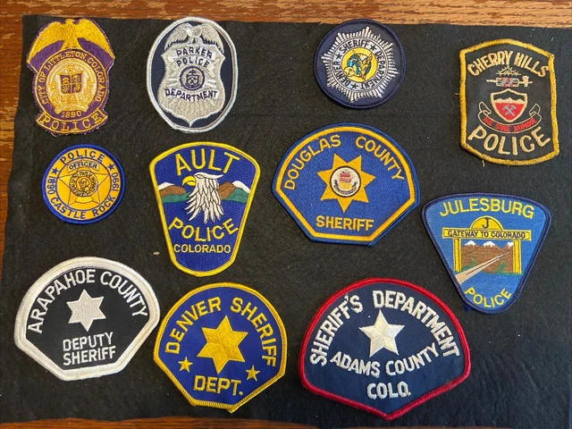 VINTAGE OBSOLETE STATE Of Colorado Police Patches Lot Of 11. Item 303 ...