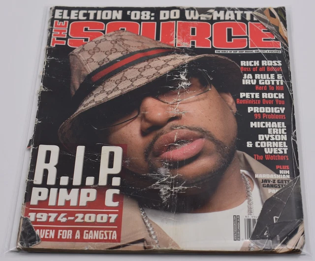 THE SOURCE MAGAZINE COVER RIP PIMP C Rick Ross Pete Rock £23.00 ...