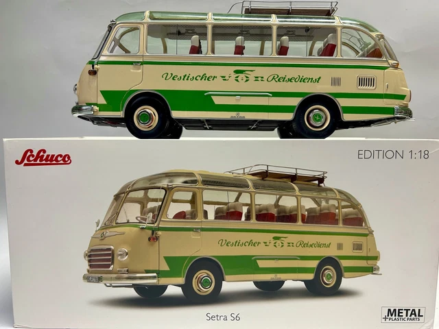 SCHUCO EDITION 1:18 *** SETRA S6 Bus, Panoramabus, Reisebus *** OVP ...