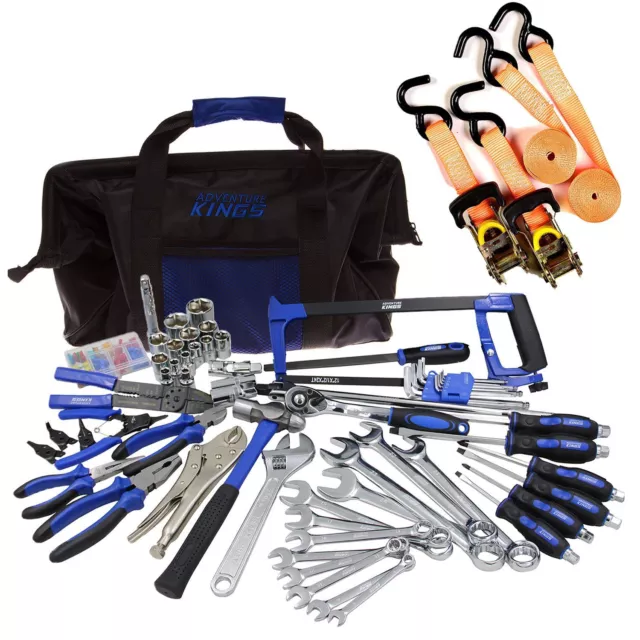 ADVENTURE KINGS 174 Pieces Complete Bush Mechanic Toolkit Spanner Socket Plier 119.00 PicClick AU