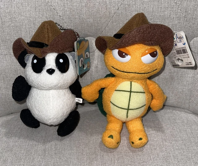 DISNEY PHINEAS AND Ferb AGENT PETER PANDA TERRY TURTLE Mini Plush ...