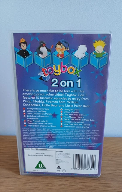 TOYBOX 2 ON 1 - VHS Video Tape Tested - Children’s TV Favourites (Noddy ...