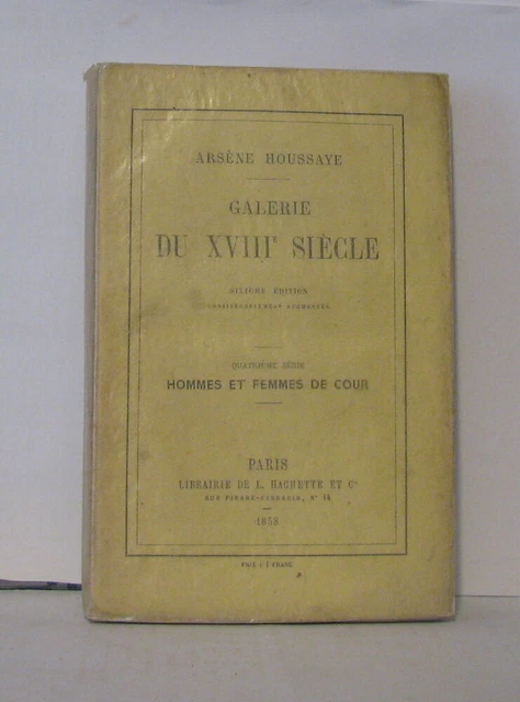 GALERIE DU XVIIIE siècle sixième édition quatrième série : Hommes et EUR 25,00 - PicClick FR