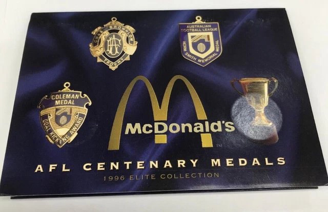 SET-1996 MCDONALD'S AFL Centenary Medals Medallion Set (4) EUR 26,15 ...