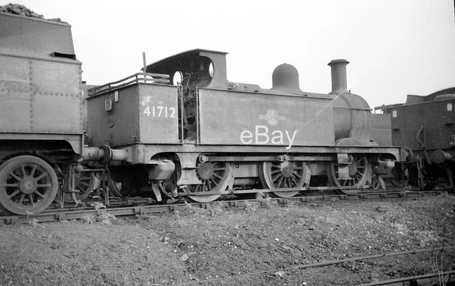 RAILWAY STEAM NEGATIVE Johnson 1F 41712 Nottingham MPD 16A 1950s ...