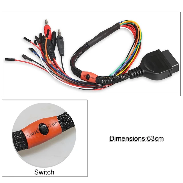 OBD DIAGNOSTIC ADAPTER OBD2 ECU Pinout Cable Breakout Tricore Cable $16 ...