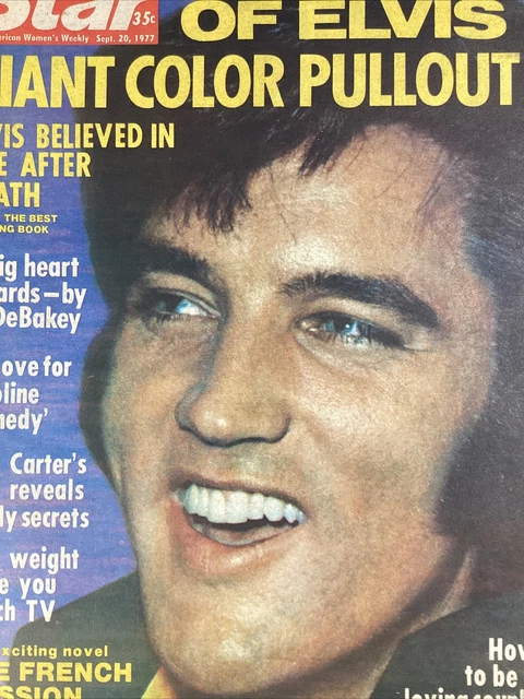 ELVIS STAR MAGAZINE 1977 Priscilla Lisa Kennedy King Charles Star Wars ...