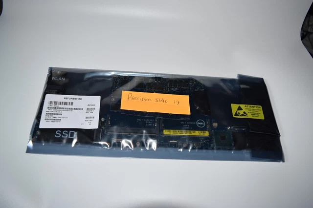 DELL PRECISION 5540 Motherboard 0GCN0K i7-9750H T1000 4GB 100% Test ...