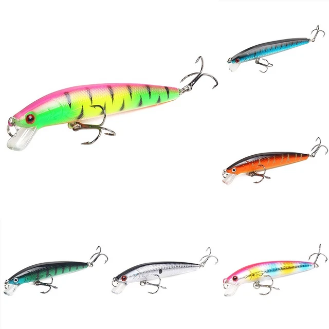 MULTIPLE FISHING TECHNIQUES 10cm 9g Minnow Fishing Lures for Bass Pike ...