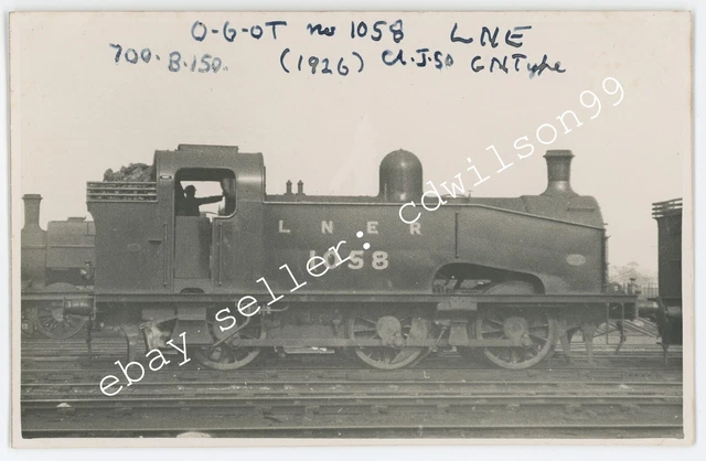 LNER EX GNR No. 1058 J50 0-6-0T Loco Postcard - Great Northern Railway ...