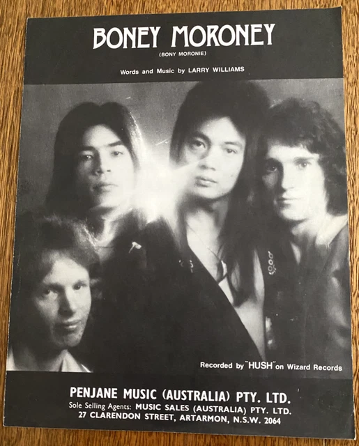 HUSH - BONEY Maroney. Australian sheet music $20.00 - PicClick AU
