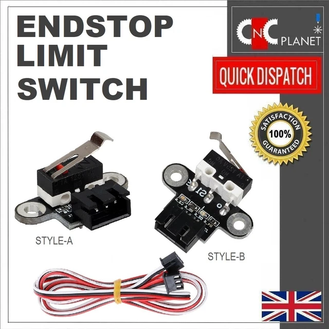 MECHANICAL END STOP Limit Switch micro Horizontal +cable RAMPS 3D Printer Reprap £3.75 - PicClick UK