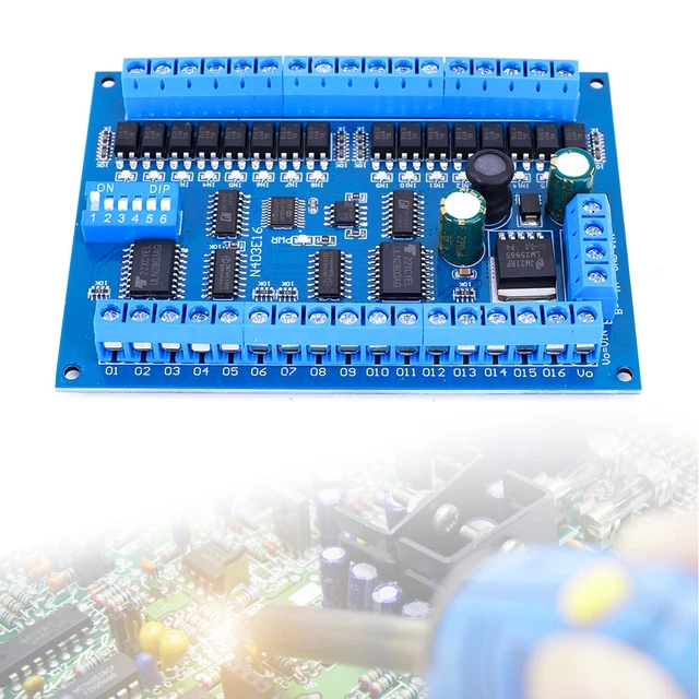 DC 12V 24V Modbus RTU Module Board RS485 PLC IO Board Remote Control ...