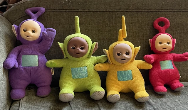 TELETUBBIES TALKING PLUSH 4 Po Laa Laa Dipsy Tinky Winky Doll Set ...