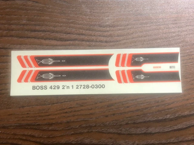 FORD MUSTANG BOSS 429 Decals 1/24 £4.95 - PicClick UK
