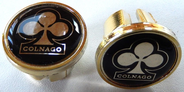 2 CAPS HANGER Handlebar COLNAGO Black/Gold New (BAR End Plugs) $15.55 ...