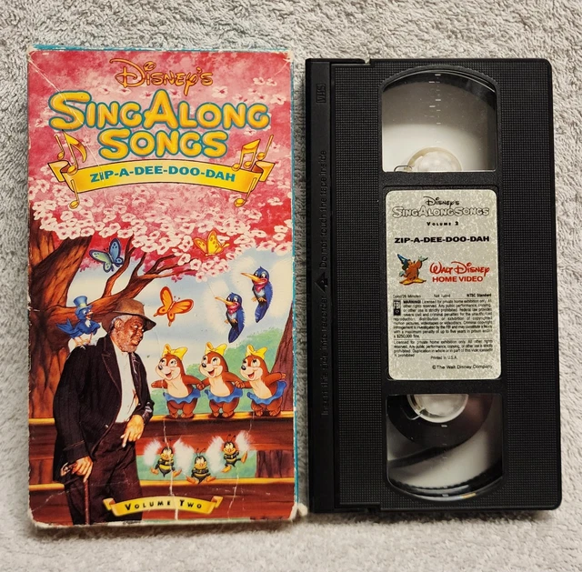 DISNEY SING ALONG Songs Zip a Dee Doo Dah Vol 2 VHS Video Tape Song of ...