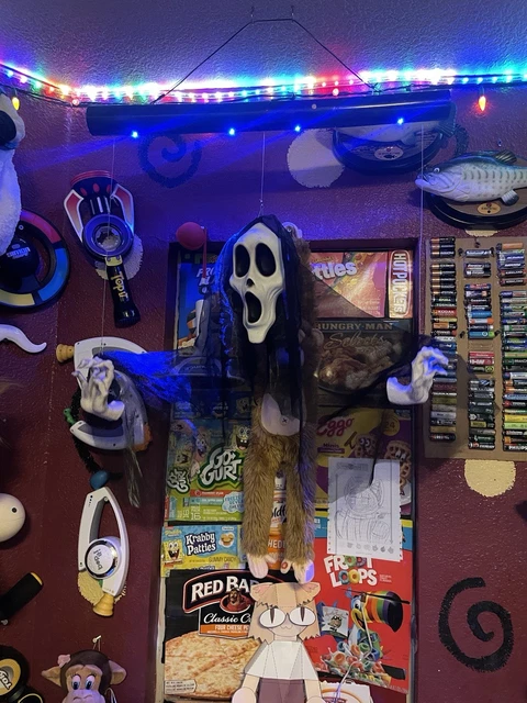 GEMMY HALLOWEEN FLOATING Ghost Grim Reaper Animatronic Fully Working ...