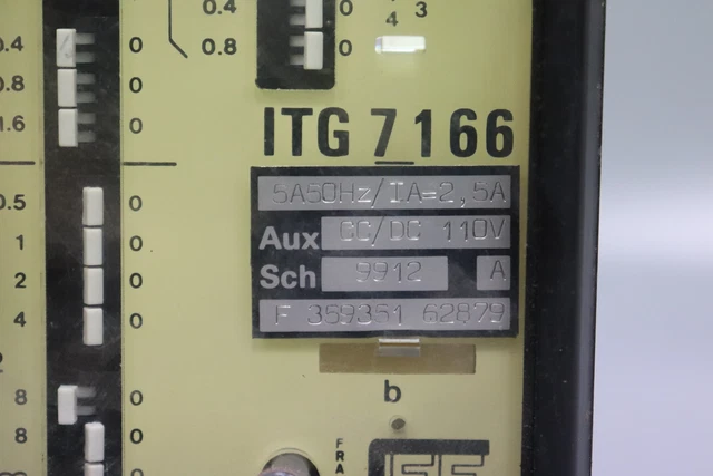 CEE ITG 7166 Overcurrent Circuit Relay 5A50Hz Ia 2,5A Used £516.49 - PicClick UK