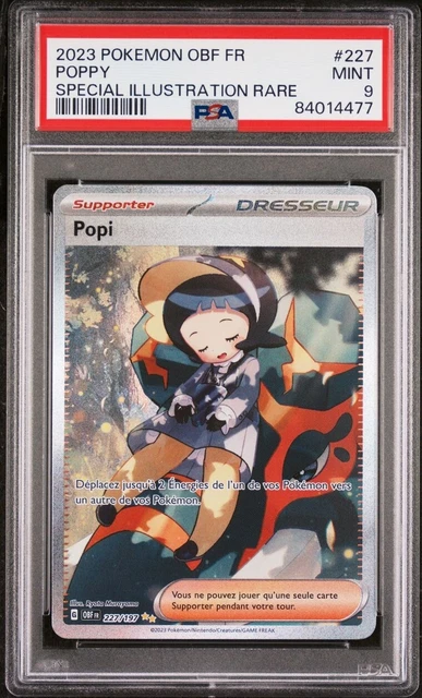 CARTE POKÉMON : Popi Alternative 227/197 - Psa 9 - Flammes Obsidiennes ...