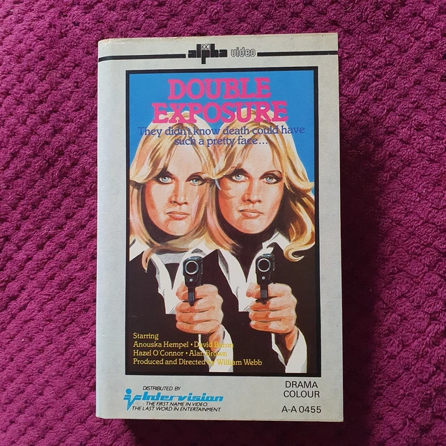 DOUBLE EXPOSURE VHS Alpha/Intervision pre cert British crime Hazel O ...