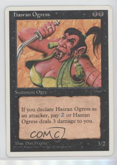 1995 MAGIC: THE Gathering - Chronicles White Border Hasran Ogress 00ah ...
