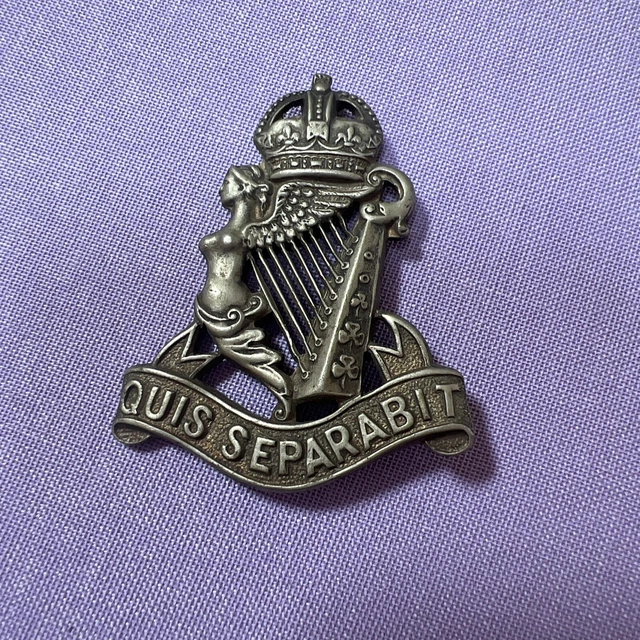 ROYAL IRISH RIFLES Victorian Brass Cap Badge On Lugs Genuine £44.99 ...