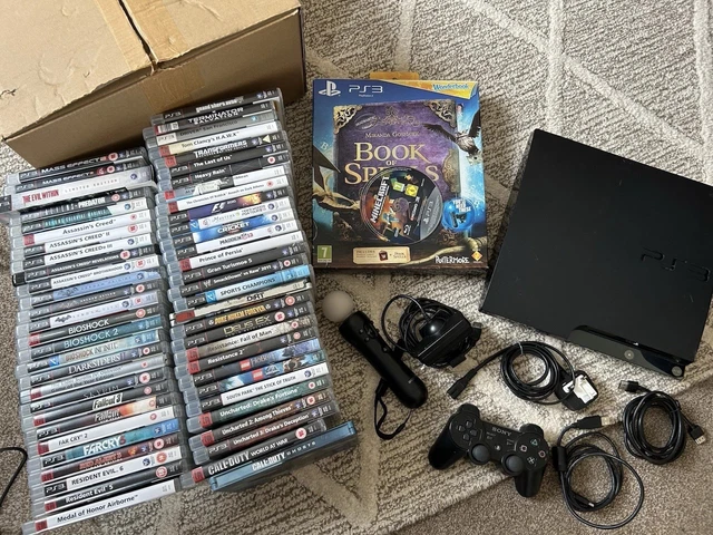 PS3 CONSOLE BUNDLE - 59 Games - Move £160.00 - PicClick UK