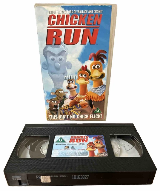 CHICKEN RUN - VHS/SH Video Tape children movie vintage animation **FAST ...
