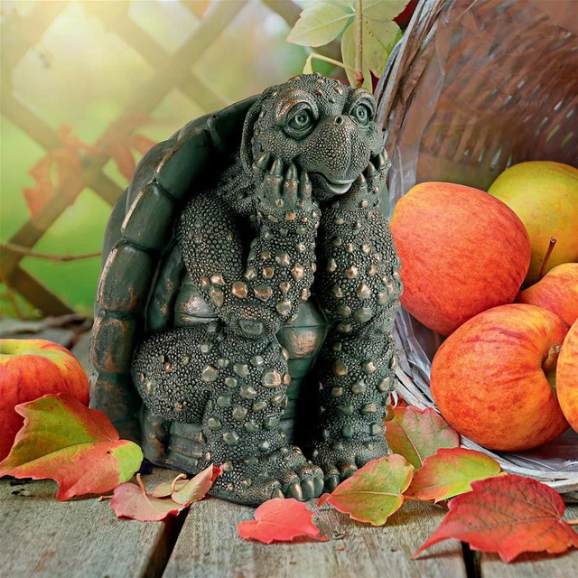 DESIGN TOSCANO THE Thinker Turtle Garden Statue £31.67 - PicClick UK