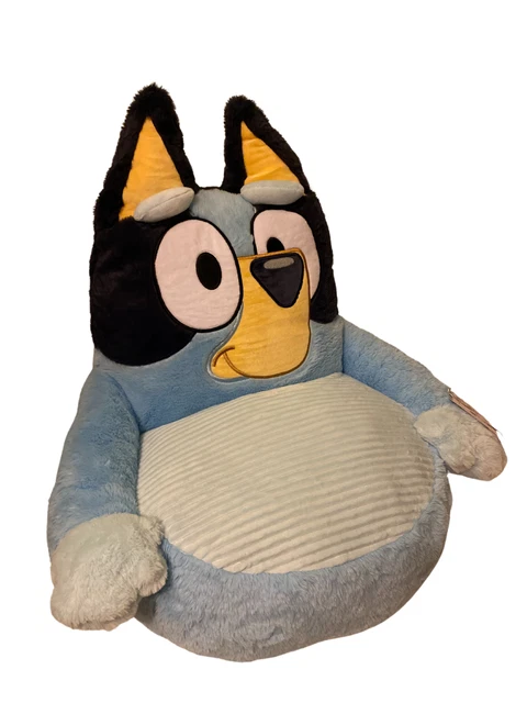 BLUEY PLUSH CHAIR Childrens Character Kids Soft Seat Rare Collectible ...