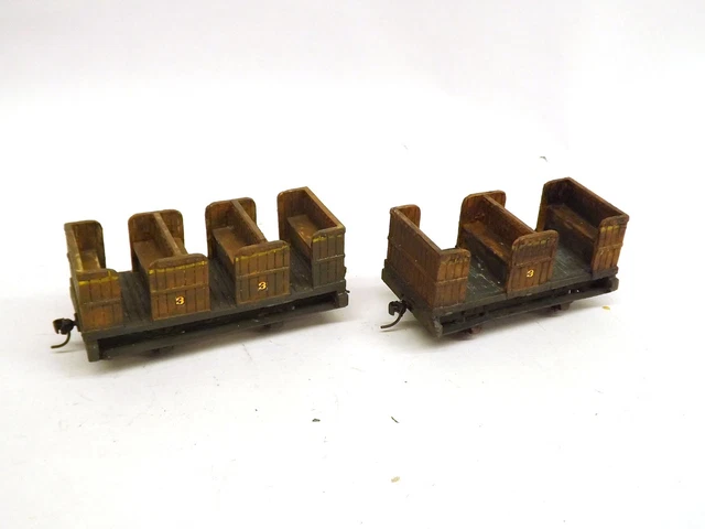 KIT/SCRATCH BUILT NARROW Gauge x2 4 Wheel Open Coaches (On30/NG7 Scale ...