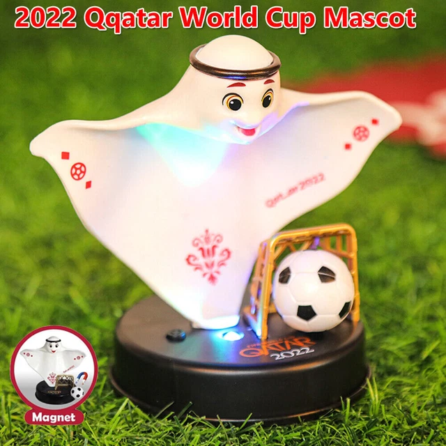 THE 2022 QATAR FIFA World Cup Mascot LED Table Ornament Football ...