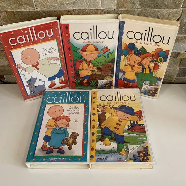 CAILLOU VHS 5-SET French CINAR Sony Wonder Kids Cartoons $20.69 ...