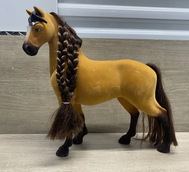 LARGE DREAMWORKS SPIRIT Stallion of the Cimarron Flocked Velvet Horse ...
