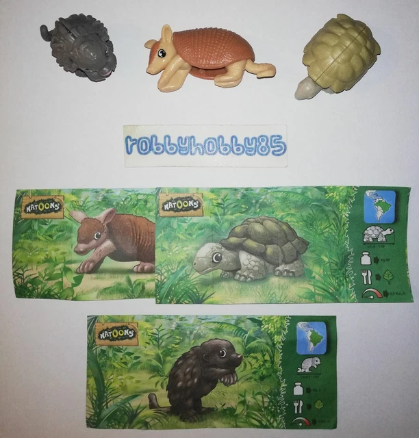 ARMORED ANIMALS COMPLETE Set Of 3 With Papers Kinder Joy Surprise Egg ...