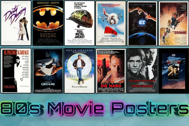 CLASSIC 80'S MOVIE Posters 80s Film Posters High Quality Part 2 $4.31 ...