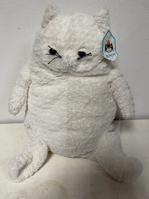 JELLYCAT MEDIUM AMORE Cream Cat ~ Kitty Kitten Kawaii Soft Toy ~ AM2CC ...