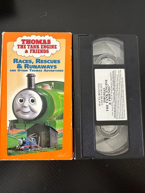 THOMAS TANK ENGINE Races Rescues Runaways VHS Video Tape Train RARE £19 ...