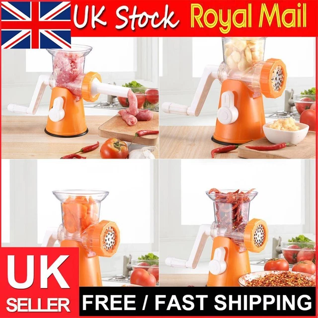 KITCHEN TOOL MANUAL Mincer Meat Grinder Hand Operated Beef Sausage ...