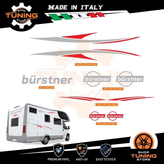CAMPER STICKERS KIT Decals Burstner - version P £135.78 - PicClick UK