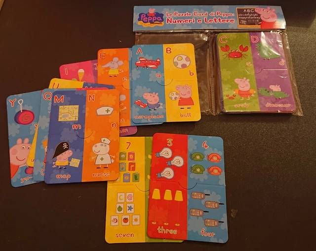 PEPPA PIG LETTERS and Numbers Flash Cards Education Home Schooling ...