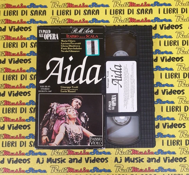 VHS OPERA AIDA verdi teatro alla scala pavarotti 1991 fabbri video (F12 ...