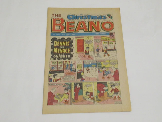 THE CHRISTMAS BEANO Comic No. 2110 - DEC. 1982/Dennis The Menace/Bash ...