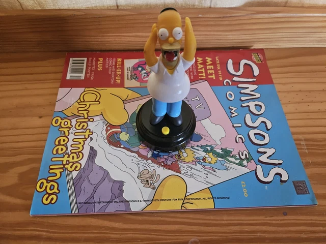 THE SIMPSONS HOMER Dashboard Driver Talking Fox 6" 2004. Collectable £ ...