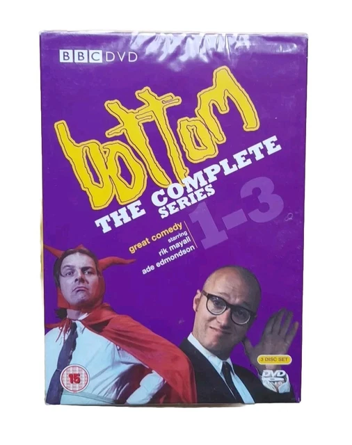BOTTOM DVD - Rik Mayall, Ade Edmondson Comedy - Complete Series 1, 2 ...