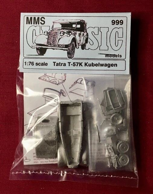 1/76TH SCALE WW2 GERMAN TATRA T-57K KUBELWAGEN - MMS Models White Metal ...