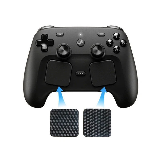 FÜR STEAM CONTROLLER 2 Touchpad Overlay - Schwarz PVC Anti-Kratzer ...