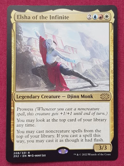 MAGIC THE GATHERING DOUBLE MASTERS 2022 ELSHA OF THE INFINITE card MTG ...
